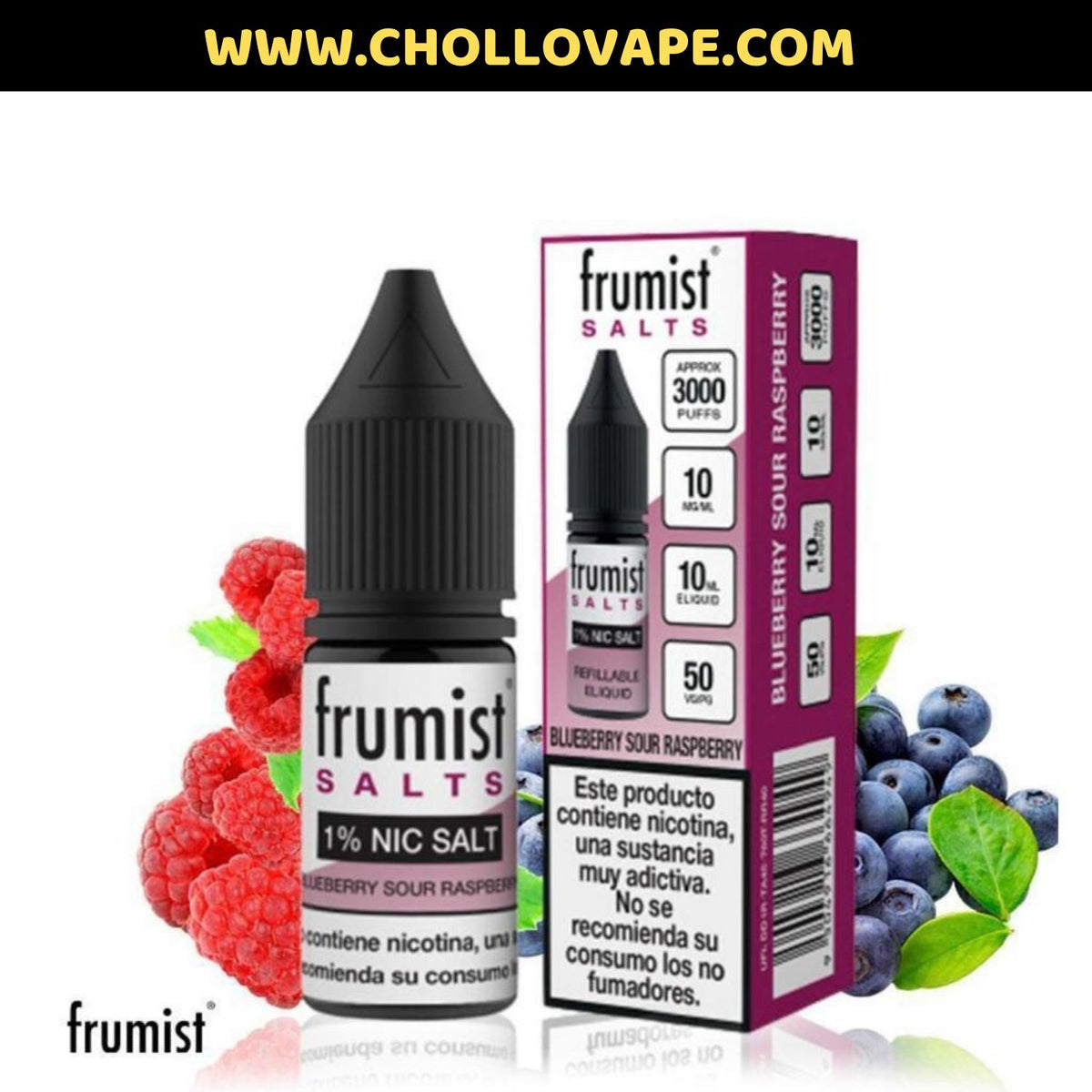 Frumist - Blueberry Sour Raspberry 10ml Sales de Nicotina – Chollovape